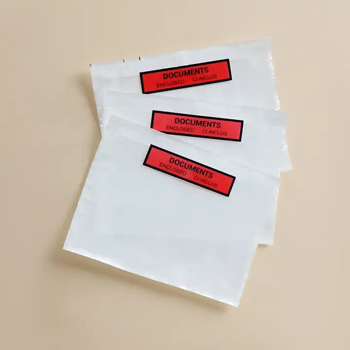 China Custom Printed Airway Bill Enclosed Bag Clear Packing List Pouch ...